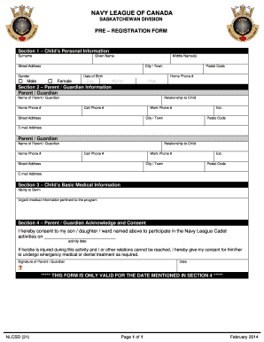 Fillable Online nlcsd PRE REGISTRATION FORM - bnlcsdbbcab Fax Email ...