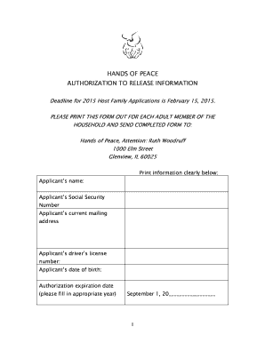 Fillable Online HANDS OF PEACE Fax Email Print - pdfFiller