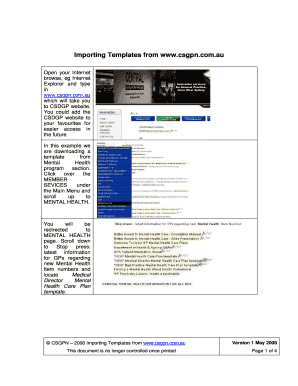 Fillable Online Importing Templates from www Fax Email Print - pdfFiller