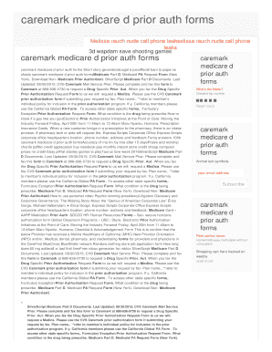 Fillable Online Caremark medicare d prior auth forms Fax Email Print ...