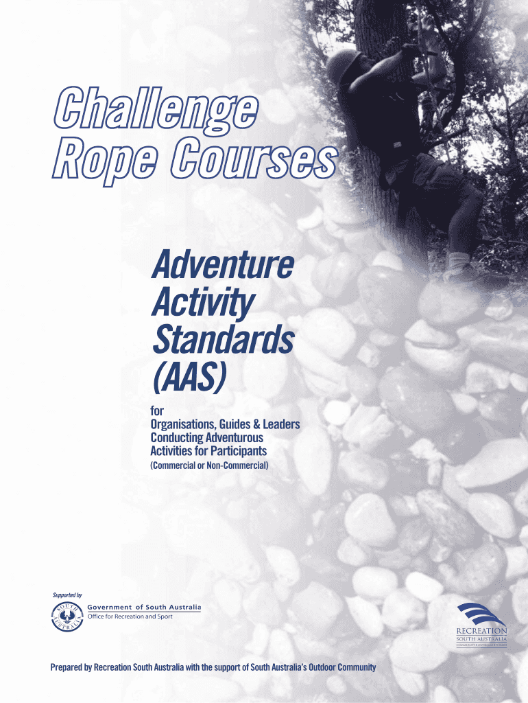 Fillable Online recreationsa AAS Challenge Rope Courses - Recreation SA ...