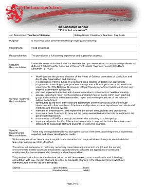 Fillable Online lancaster leicester sch The Lancaster School Pride in ...