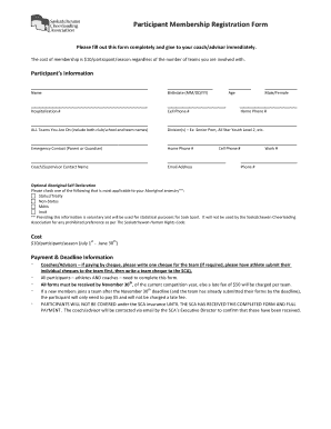 Fillable Online sca Please fill out this form completely and give to ...