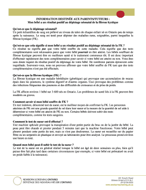 Remplissable En Ligne newbornscreening on INFORMATION DESTINE AUX ...