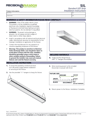Fillable Online Standard LED Strip Installation Instructions Fax Email ...