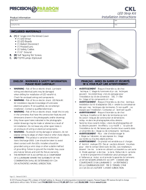 Fillable Online LED Strip Kit Installation Instructions - Precision ...
