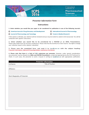 Fillable Online Abstract Submission Form ICPS-2016.cdr Fax Email Print ...