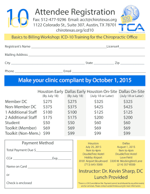 Fillable Online teca memberclicks 10 ICD Attendee Registration - btecabbmemberclicksbbnetb ...