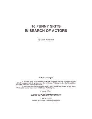 Fillable Online 10 FUNNY SKITS Fax Email Print - pdfFiller
