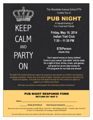 Fillable Online flpta A Casual Evening of KEEP Fun Food and Friends ...