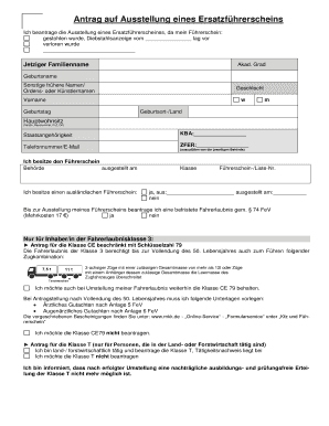 Ausfüllbar Online mkk Antrag auf Ausstellung eines Ersatzfhrerscheins ...