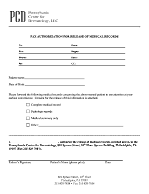 Fillable Online fax medical record request Fax Email Print - pdfFiller