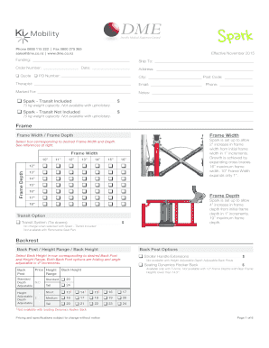 Fillable Online dme co Order Form 022315 DCN002515 Rogue ...