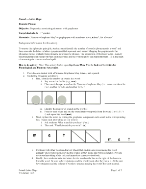 Fillable Online Sound Letter Maps Fax Email Print - pdfFiller