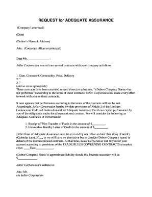 Fillable Online forms-REQUESTFORADEQUATEASSURANCEdoc Fax Email Print ...
