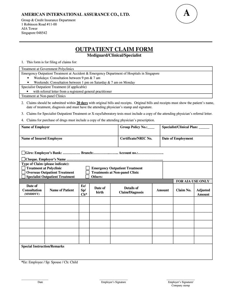 Fillable Online mygiis Outpatient ClaimformAdoc Fax Email Print - pdfFiller
