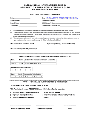 Fillable Online mygiis GLOBAL INDIAN INTERNATIONAL SCHOOL APPLICATION ...