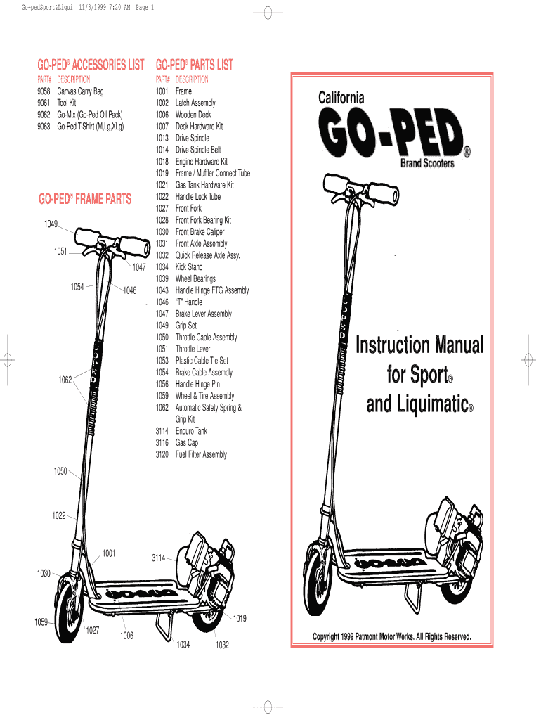 Goped Engine Diagram - Fill Online, Printable, Fillable, Blank | pdfFiller