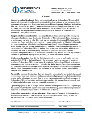 Fillable Online Ortho IL Consent Form Fax Email Print - pdfFiller