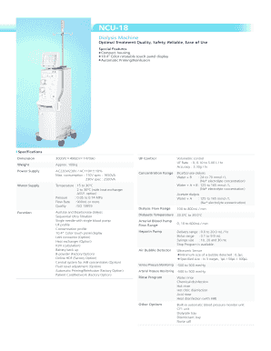 Fillable Online Dialysis Machine Renal Products Medical Device Business ...