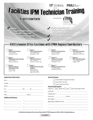 Fillable Online okaloosa ifas ufl Tech Training Registration Form 082311 Online Form Fax Email ...