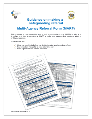 Fillable Online Guidance on making a safeguarding referral Multi-Agency ...