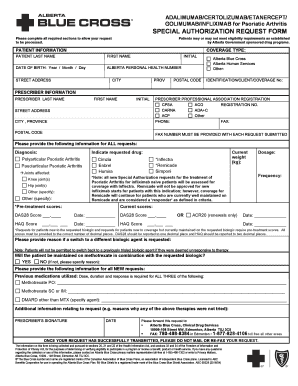 Fillable Online SPECIAL AUTHORIZATION bREQUESTb FORM Fax Email Print ...