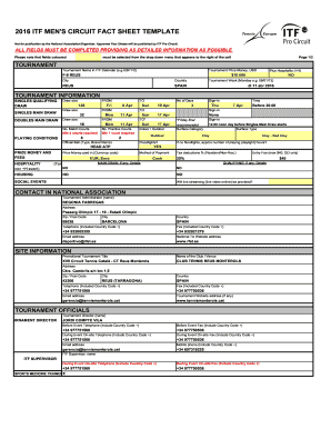 Fillable Online tennismonterols 2016 itf men's circuit fact sheet template - Club Tennis Reus ...