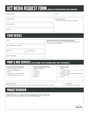 Fillable Online dallascitytemple Media Request Form MRF - Dallas City ...
