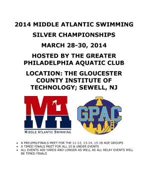 Fillable Online swimgpac GPAC 2014 Silver Champs.pdf - Greater ...