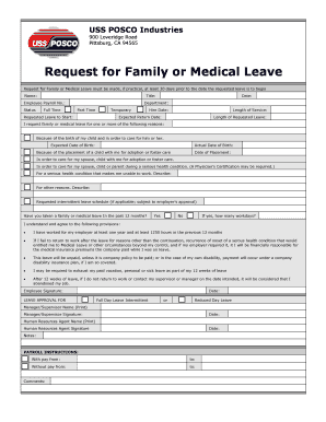 Fillable Online USS POSCO Industries - Human Resources Request for ...