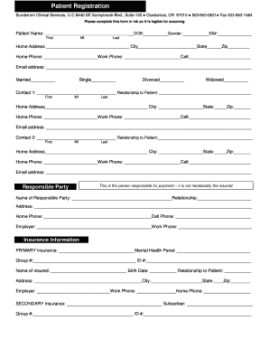 Fillable Online Patient Registration - Psych Fax Email Print - pdfFiller