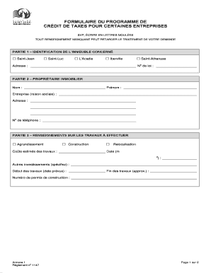 Remplissable En Ligne ville saint-jean-sur-richelieu qc Formulaire - Ville de Saint-Jean-sur ...