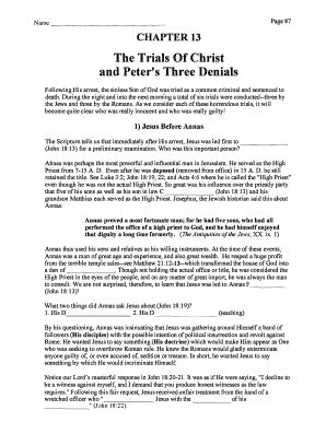 Fillable Online The Trials Of Christ Fax Email Print - pdfFiller