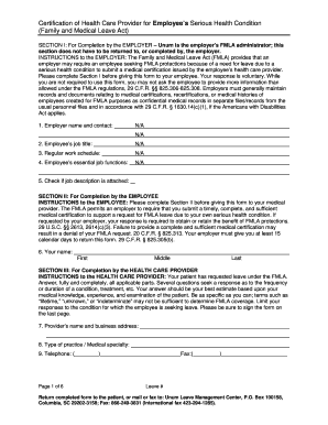 Fillable Online FMLA_Medical_Certification_Form - Cummins Fax Email ...