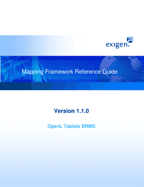 Fillable Online Mapping Framework Reference Guide Fax Email Print ...