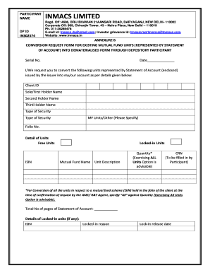 Fillable Online inmacs PARTICIPANT NAME INMACS LIMITED - inmacs Fax ...