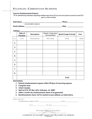 Fillable Online evangelhomeschool ECS Document - Evangel Christian ...