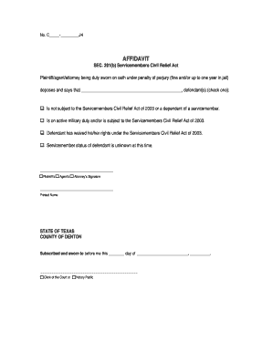 Fillable Online Servicemembers Civil Relief Act Affidavit 07 Fax Email ...