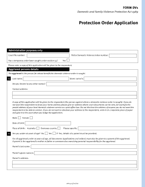 Form Dv1 - Fill Online, Printable, Fillable, Blank | pdfFiller