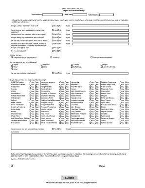 Fillable Online Patient Name: Birth Date: Date Created: Although dental ...