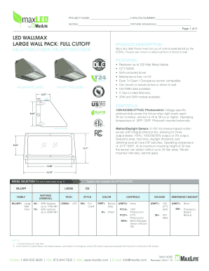 Fillable Online LED WALLMAX Fax Email Print - pdfFiller