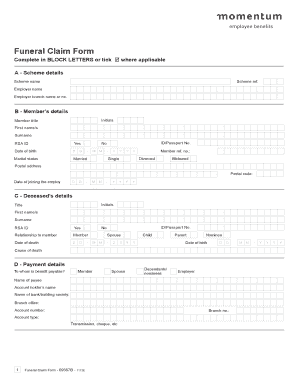 Fillable Online bccei co Funeral Claim Form - bbcceibbcobbzab Fax Email ...