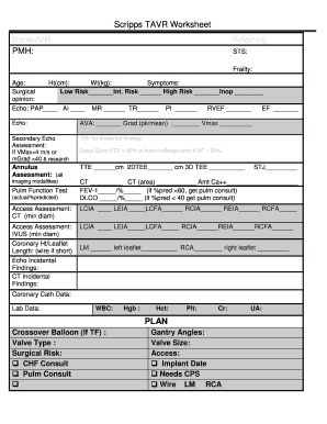 Fillable Online d1izx6szmu30ih cloudfront Scripps TAVR Worksheet NameMR ...
