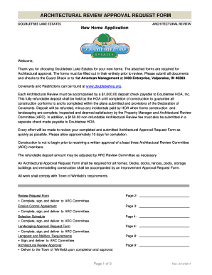 Fillable Online doubletreehoa ARCHITECTURAL REVIEW APPROVAL REQUEST ...