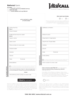 Fillable Online Paper bformb with interactive fields to type breferralb ...