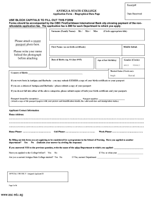 Fillable Online asc edu USE BLOCK CAPITALS TO FILL OUT THIS FORM Forms ...