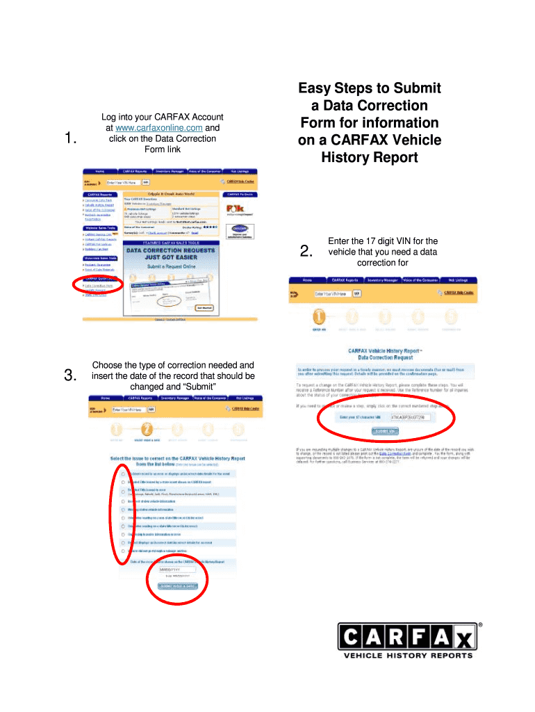 Fillable Online iaraonline Easy Steps to Submit a Data Correction Form ...