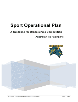 Fillable Online Sport Operational Plan Fax Email Print - pdfFiller