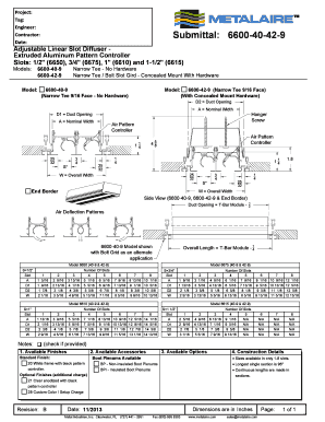 Fillable Online Project: Tag: Engineer: Contractor: Date: Submittal ...
